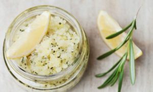 10 DIY Herbal Salt Scrubs for Super Rough + Calloused Skin