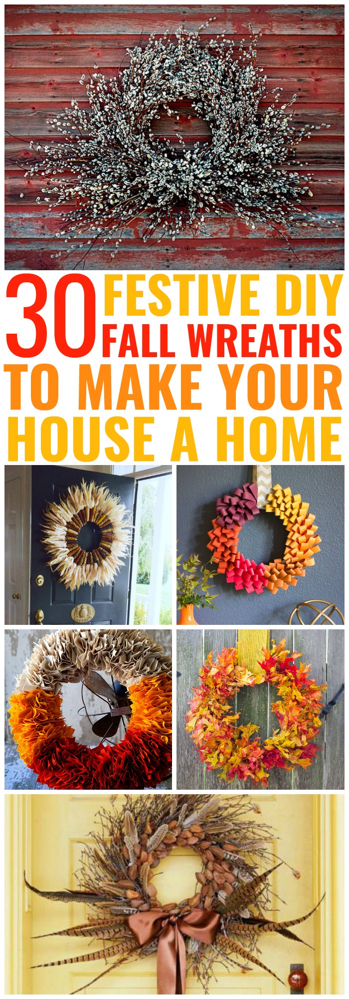 30 Easy DIY Fall Wreaths Anyone Can Make - Sarah Blooms