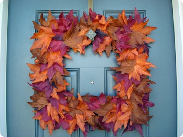 Fall Leaves Wreath DIY | Sarah Blooms