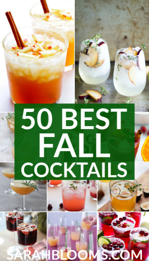 50 Best Fall Cocktails - Drink Ideas Perfect for Autumn - Sarah Blooms